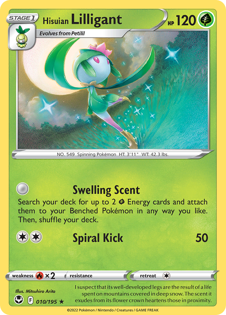 Hisuian Lilligant - Silver Tempest #10 Price & Value | PokeScope ...